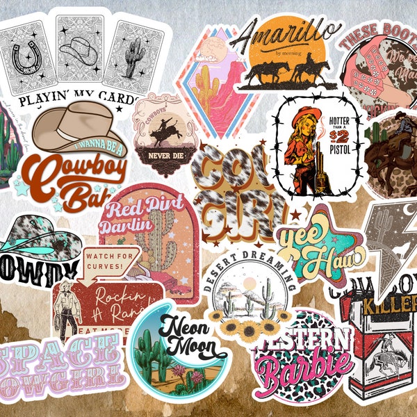 Western Stickers - Etsy