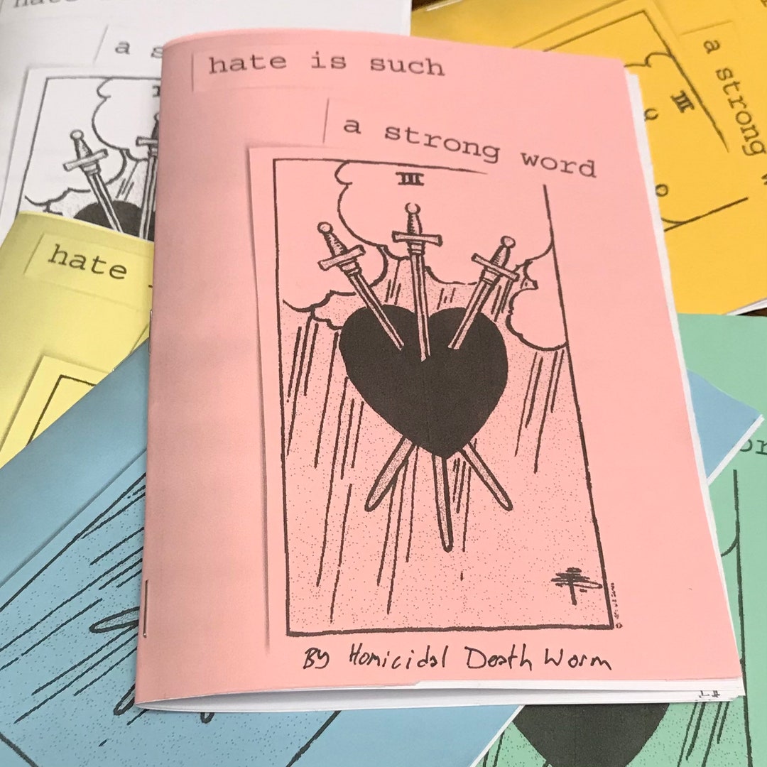 Hate is Such a Strong Word (poetry Zine) - Etsy