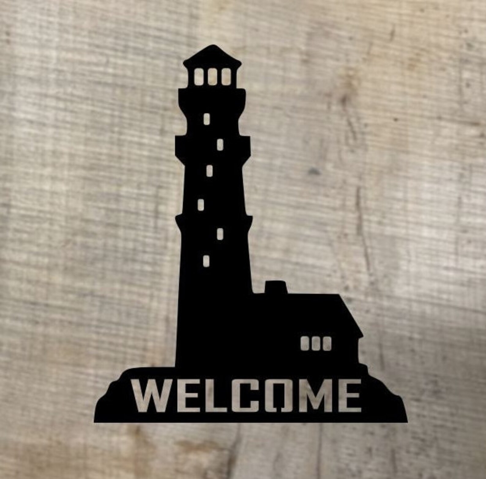 Lighthouse Welcome Sign DXF SVG PNG Digital Download Cut File for Cnc ...