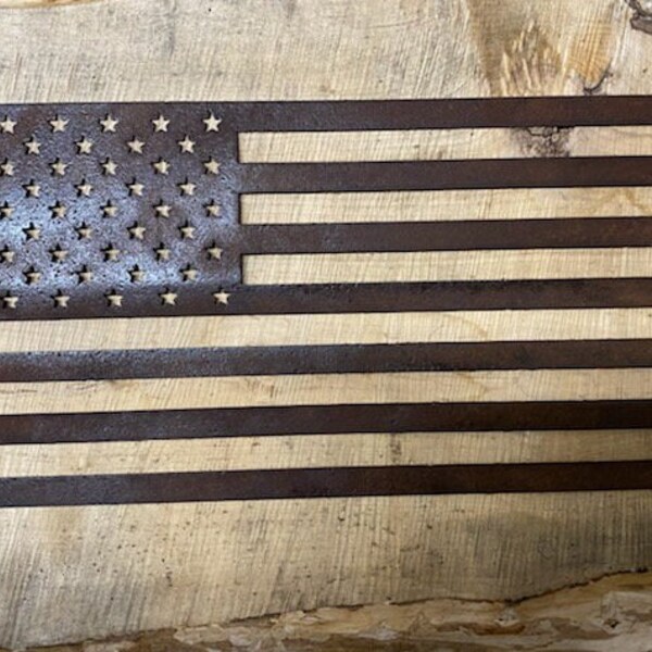 Rustic Metal Flag - Etsy