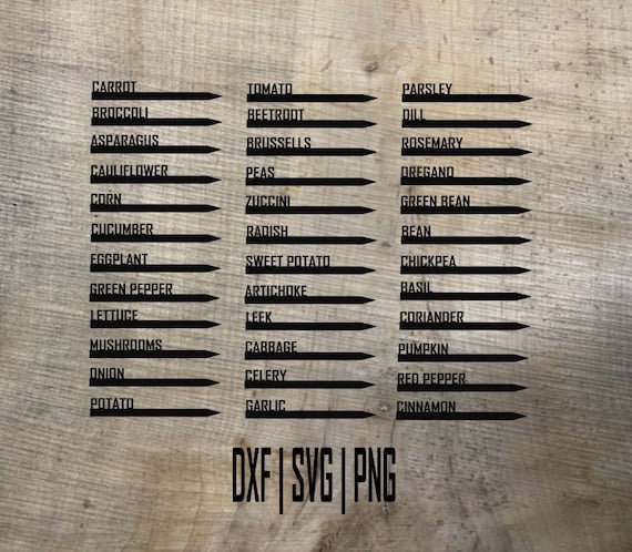 Garden Stakes 36 Count Bundle Png Svg Cut File Digital | Etsy Australia