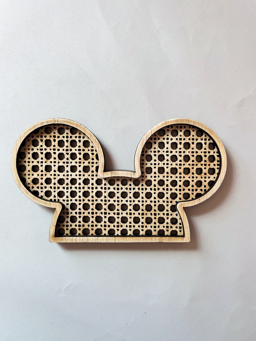 Rattan Mickey, Mickey Decor, Wood Disney Decor, Boho Mickey - Etsy