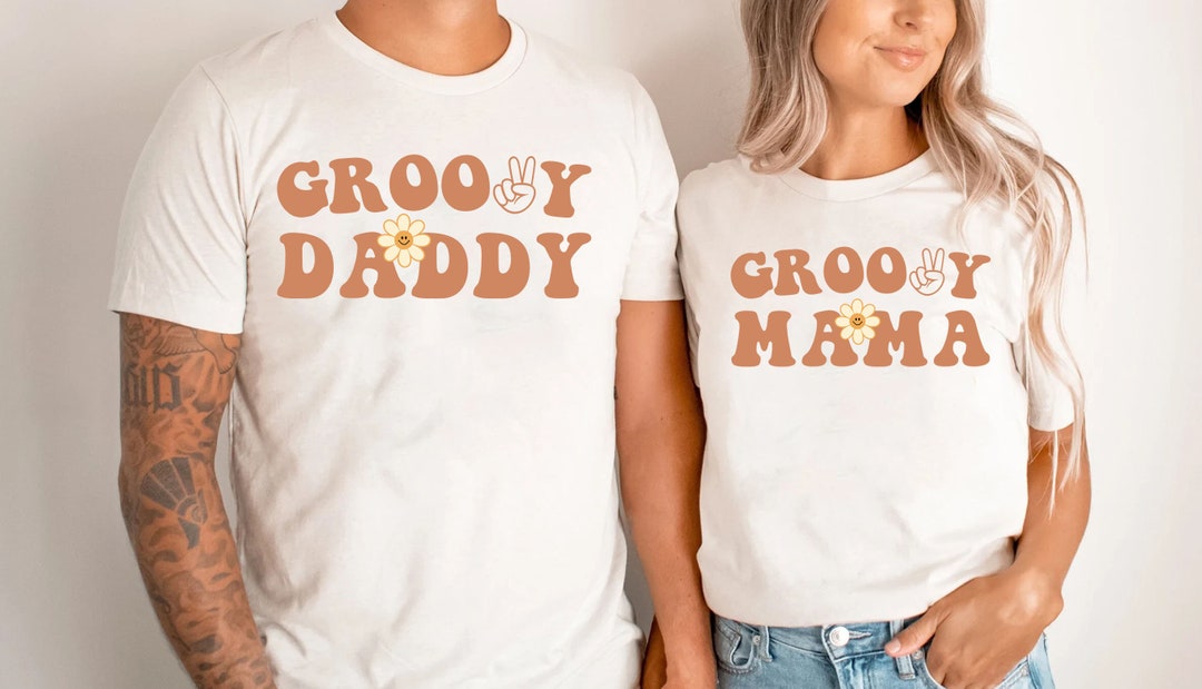 Personalized Groovy Mom and Dad Shirt, Groovy Daddy Shirt, Groovy Mommy ...