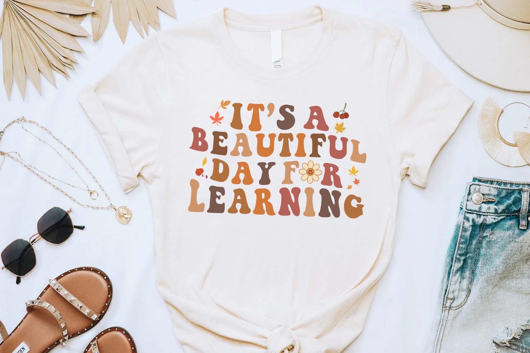 It's A Beautiful Day for Learning Shirt, School Librarian Shirt, Retro ...