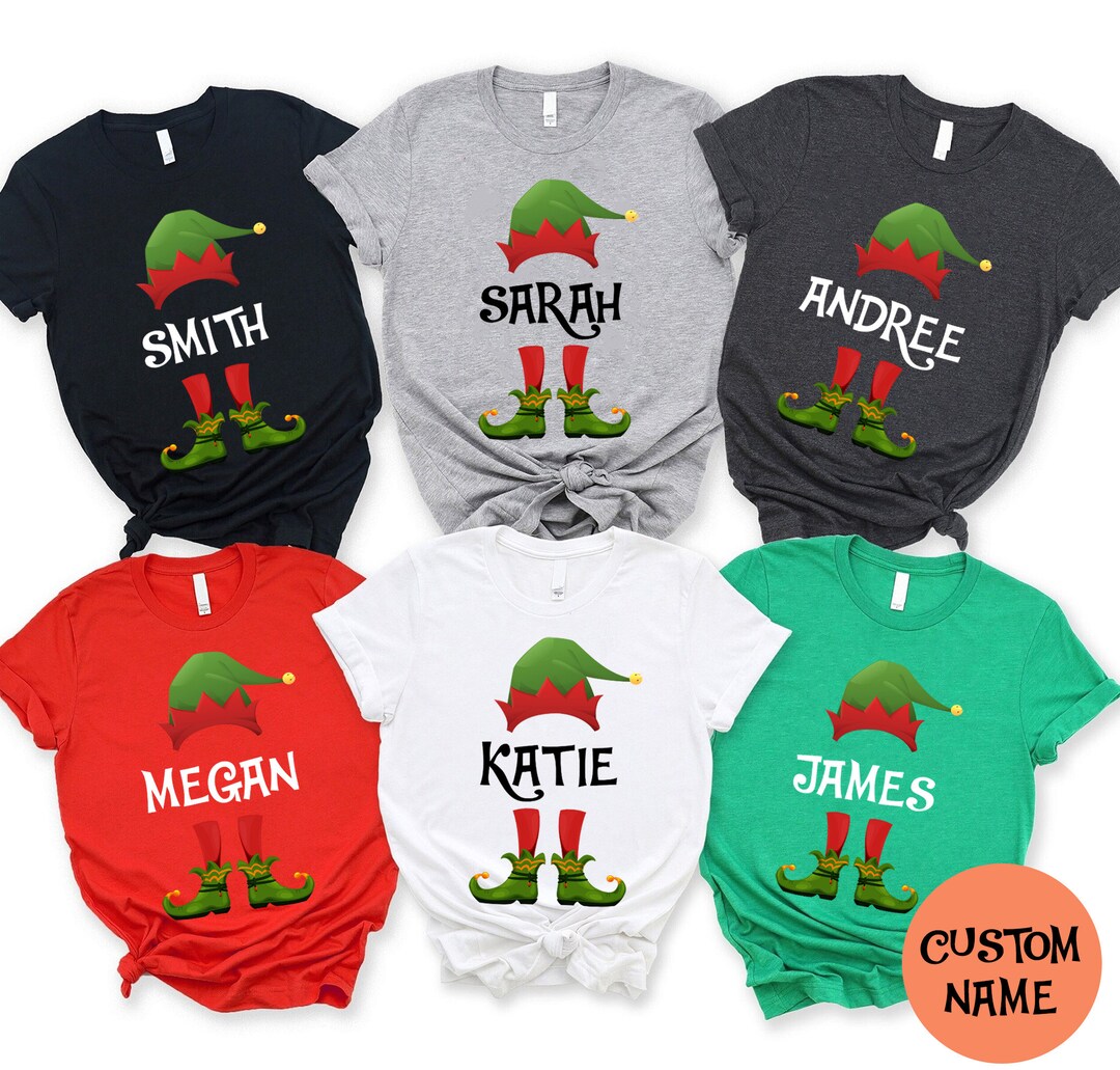 Custom Elf Christmas Shirt, Matching ELF Christmas Shirt, Funny Group ...