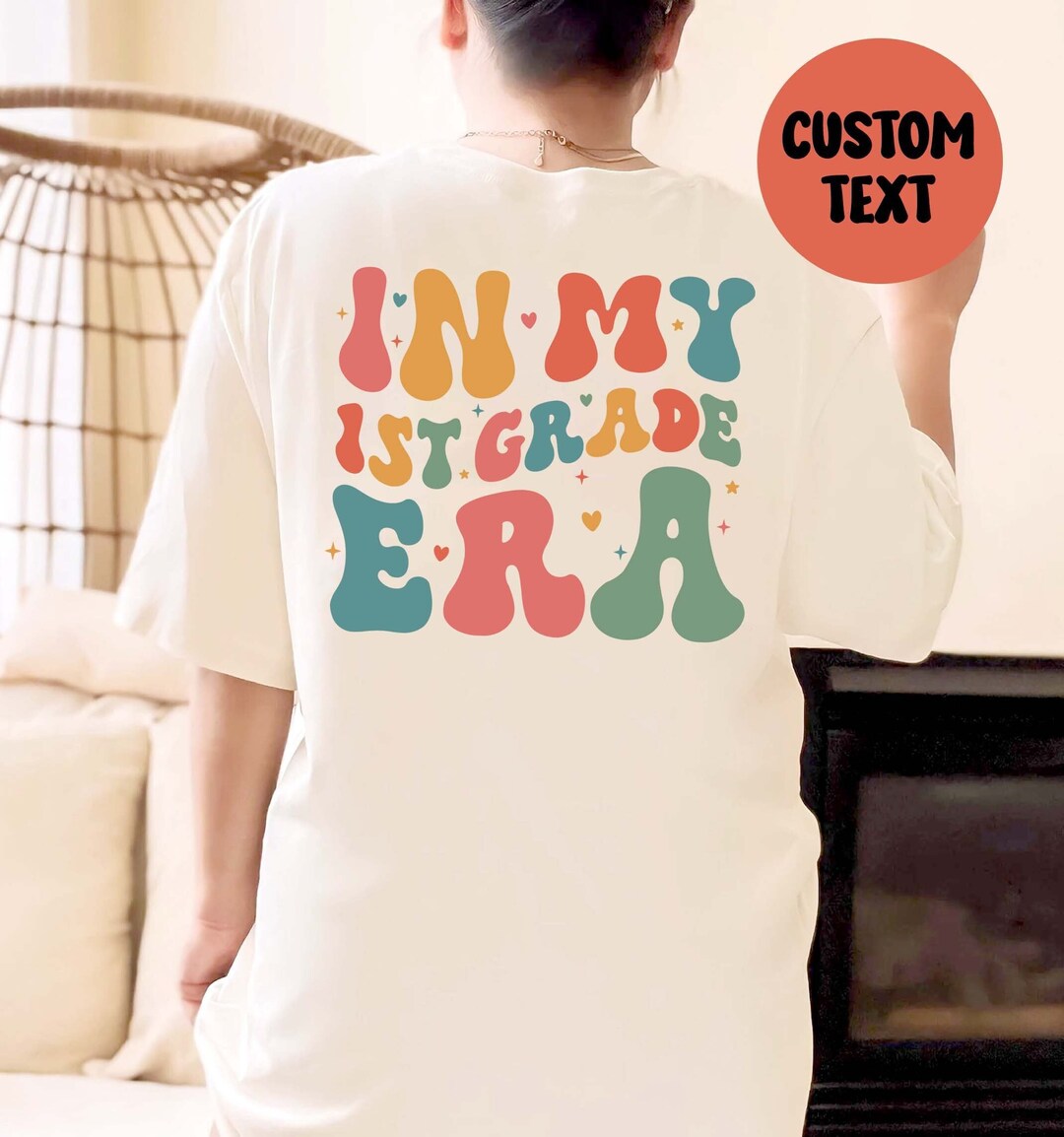Personalized in My First Grade Era Shirt, Kindergarten Teacher Shirt ...