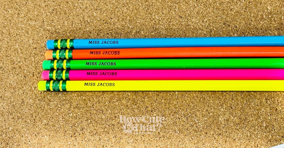 Laser Engraved Custom Pencils, Personalized Pencils, Engraved ...