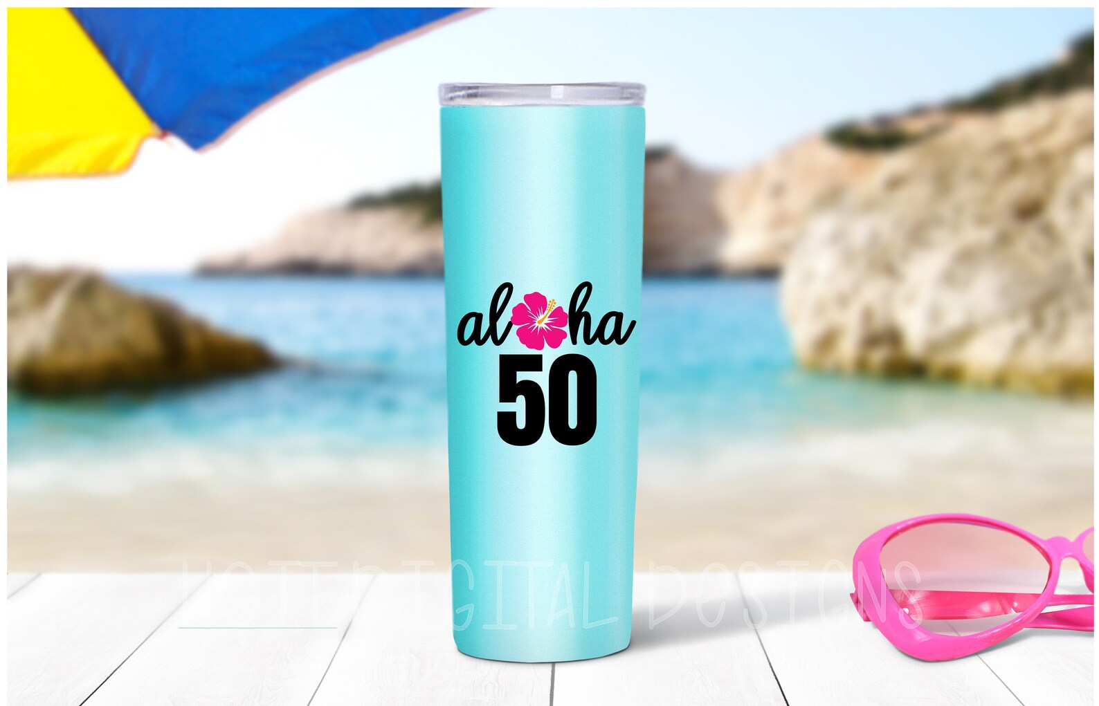 Aloha 50 Svg 50 SVG 50th Birthday SVG File Aloha With - Etsy