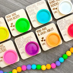 Personalized Play Doh Holder, Fun Classroom Valentine's Day Gift, Play ...