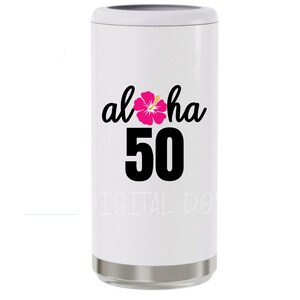 Aloha 50 Svg, 50 SVG, 50th Birthday SVG File, Aloha With Hibiscus ...