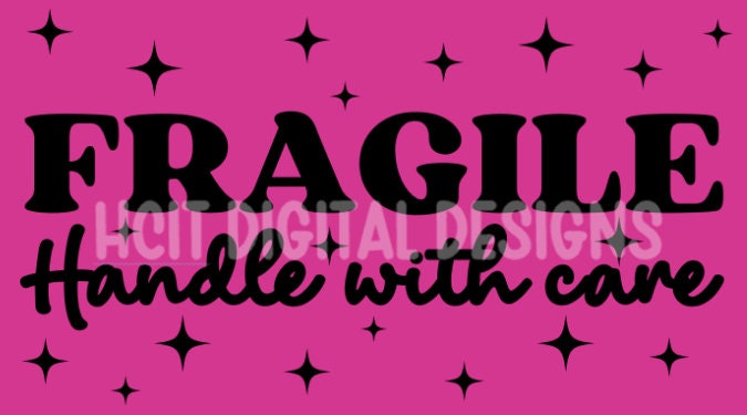 Fragile Thermal Printer Shipping Label Fragile Handle With | Etsy