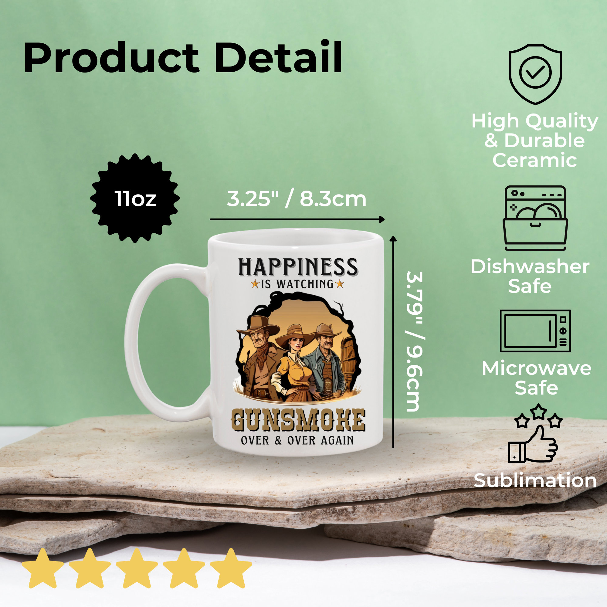 Gunsmoke Fan Mug: Western TV Show Gift, Cowboy Coffee Mug - Etsy