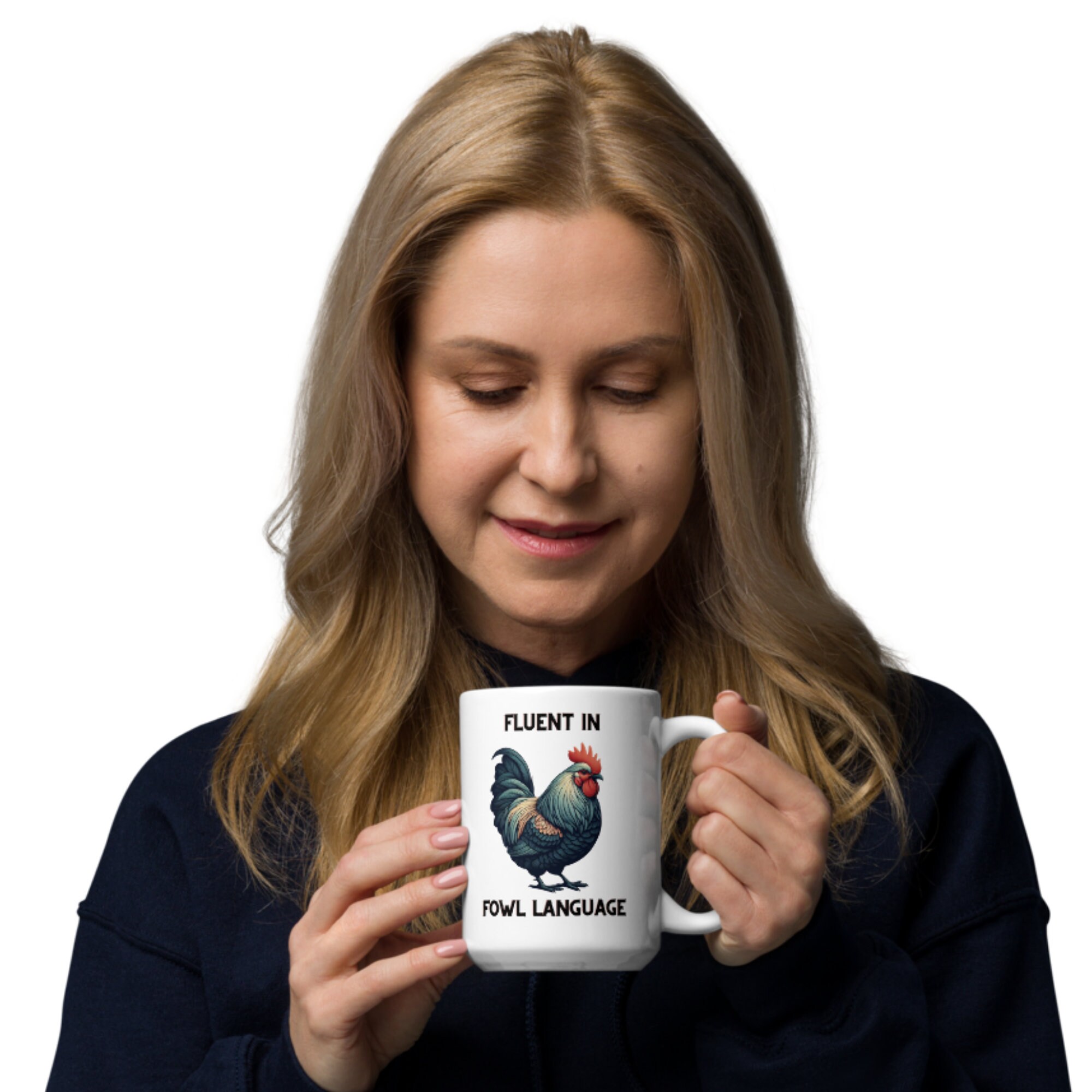 Fluent in Fowl Language, Chicken Mug, Funny Chicken Lover Gifts ...