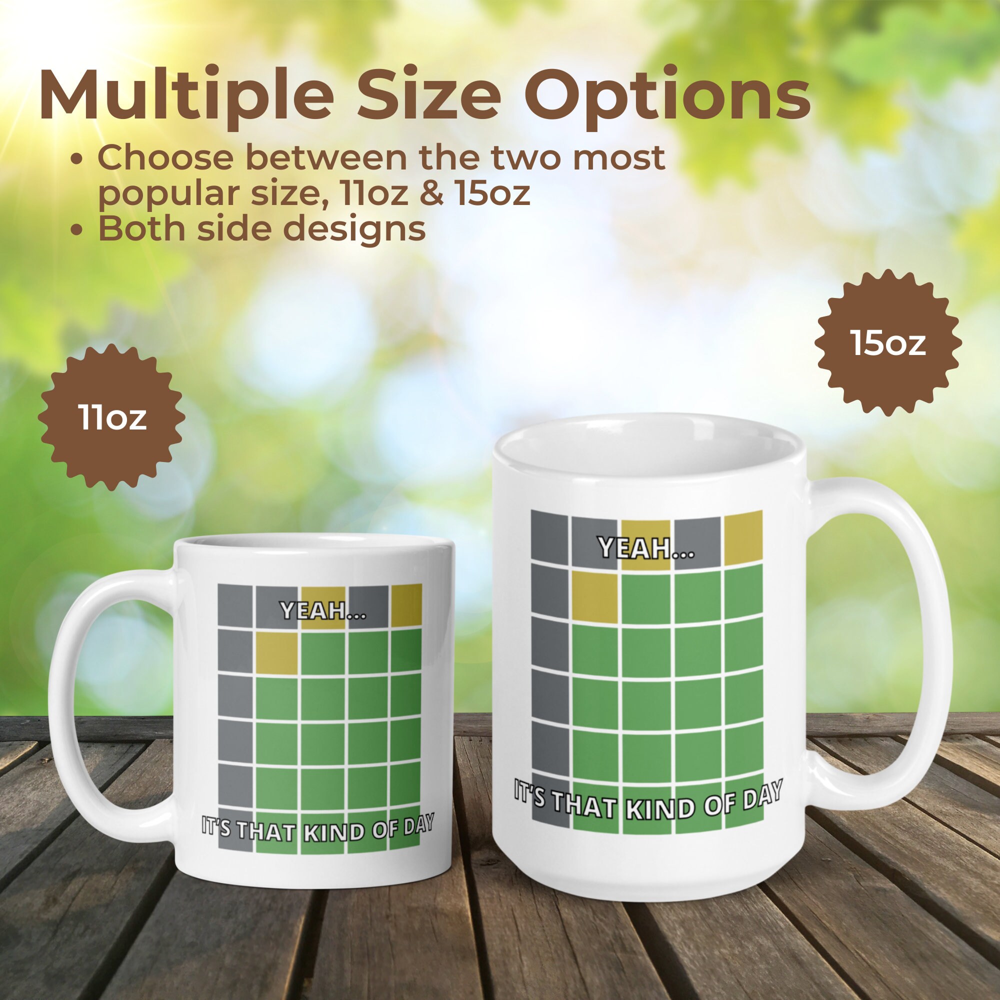 Wordle Mug, Wordle Gift, It's That Kind of Day, Funny Wordle Mug ...