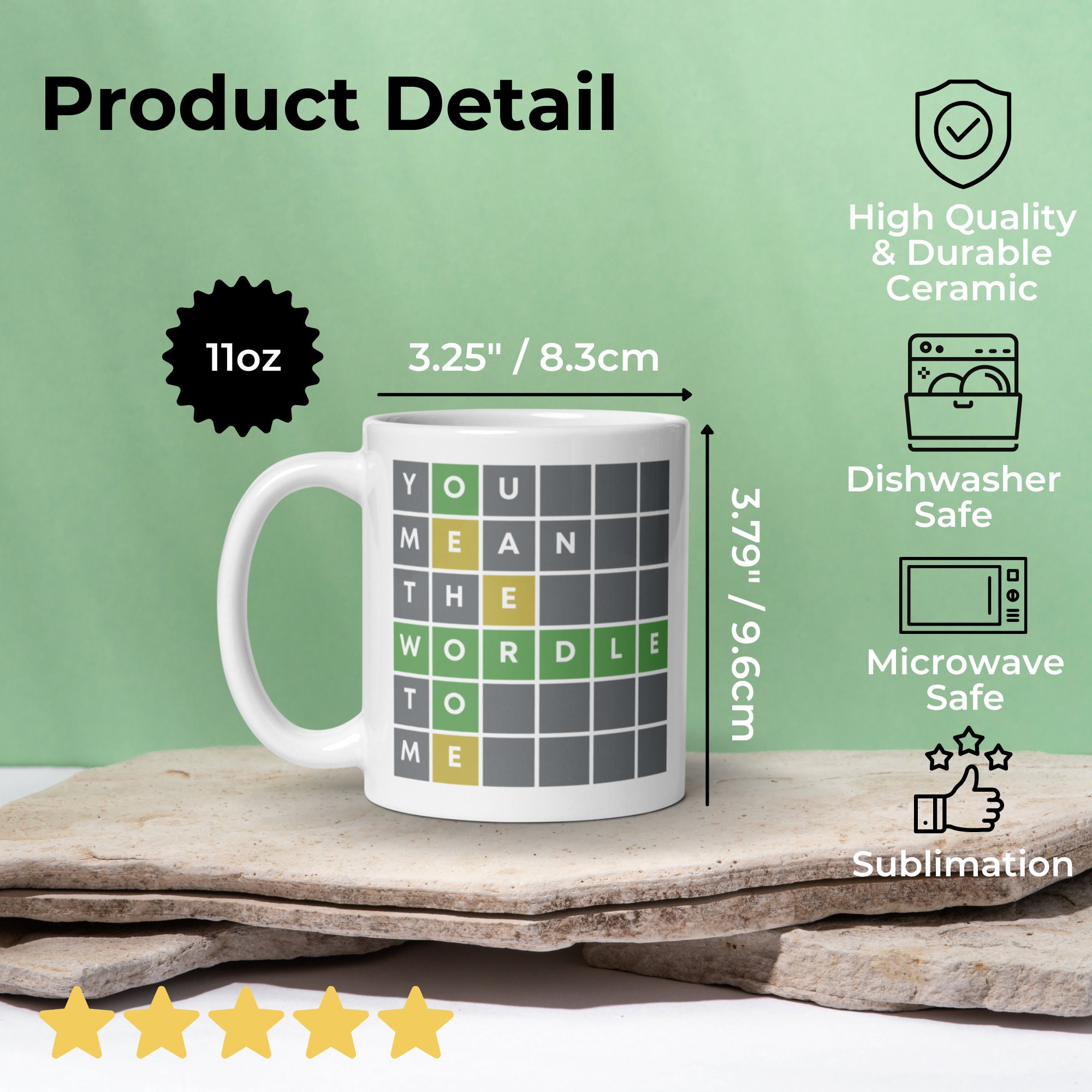 You Mean the Wordle to Me Mug, Funny Wordle Mug, Wordle Gift, Wordle ...