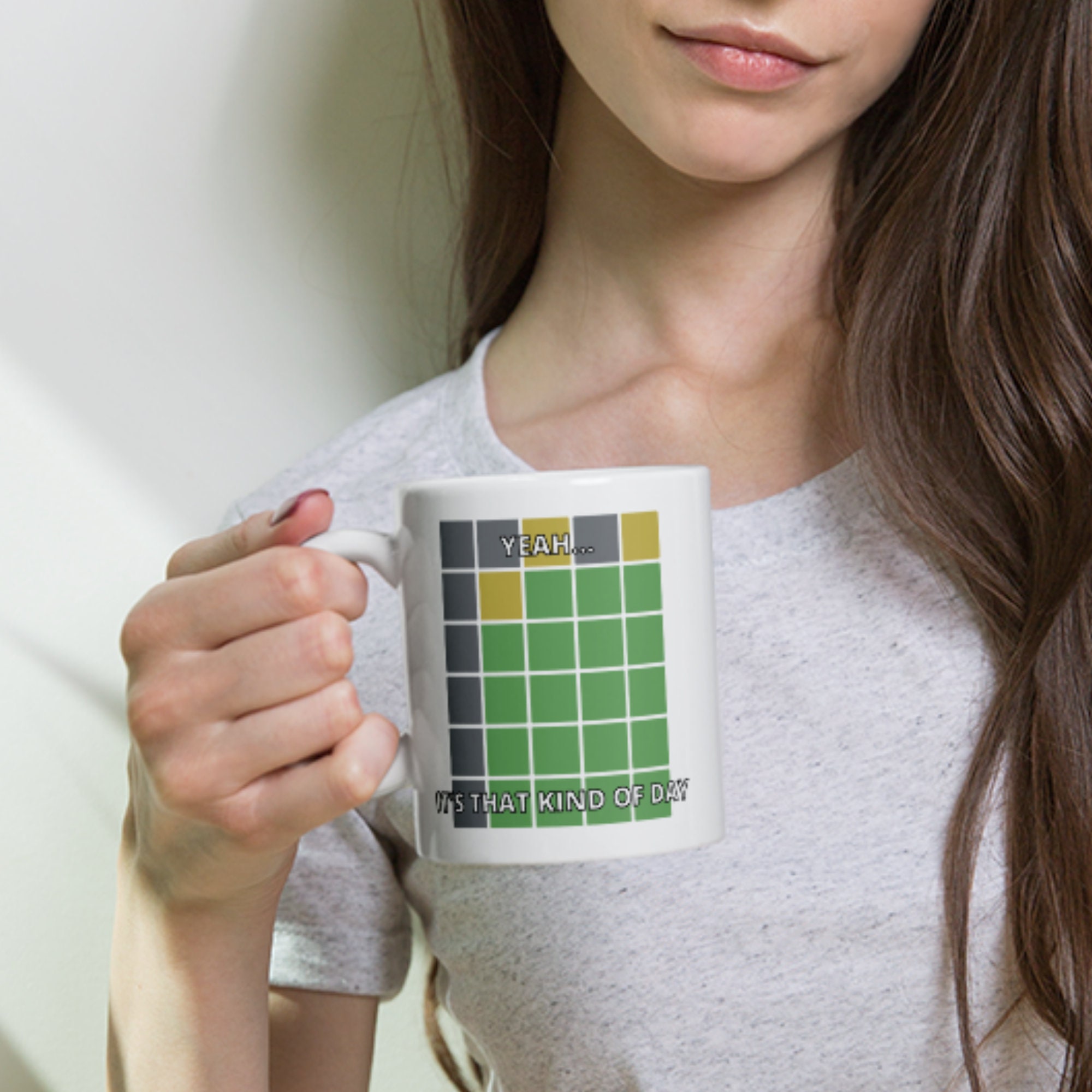 Wordle Mug, Wordle Gift, It's That Kind of Day, Funny Wordle Mug ...