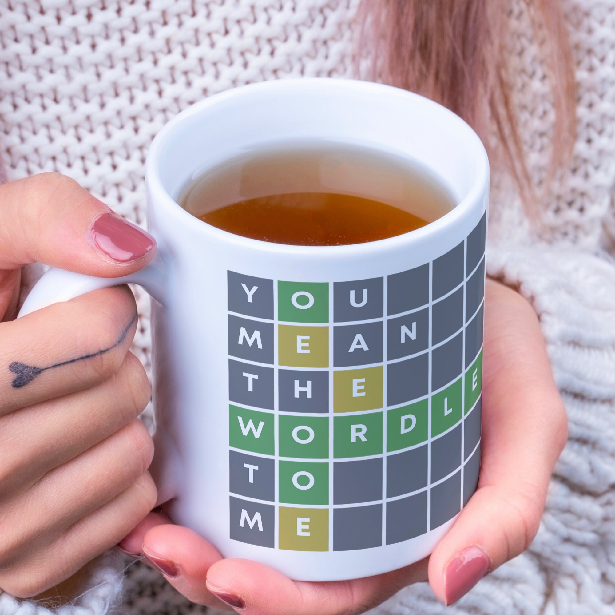 You Mean the Wordle to Me Mug, Funny Wordle Mug, Wordle Gift, Wordle ...