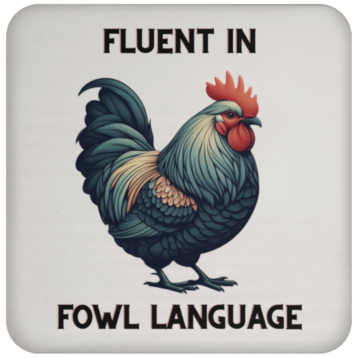 Fluent in Fowl Language, Chicken Mug, Funny Chicken Lover Gifts ...