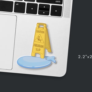 Freudian Slip Sticker (clear) - Etsy