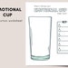 Emotional Cup Reflection Worksheet - Etsy