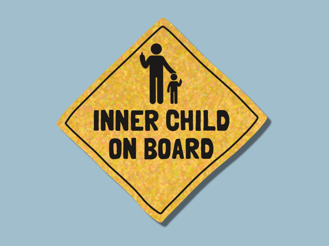 Inner Child Sticker (glitter) - Etsy
