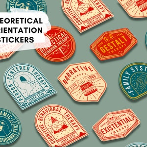 Psychology Printed STICKERS Set, Psychology Student Stickers, Bullet ...