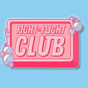 Fight or Flight Club Sticker - Etsy