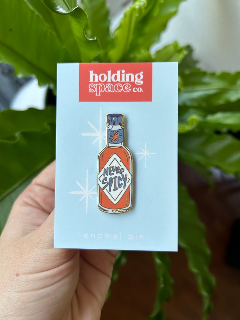Neuro Spicy Enamel Pin - Etsy