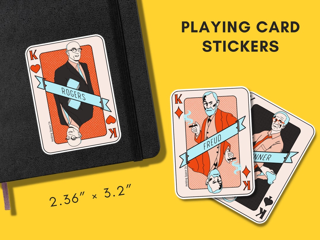 Playing Card Stickers *NEW SIZE* - Etsy