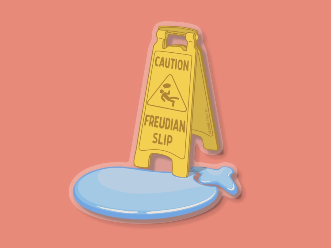Freudian Slip Sticker (clear) - Etsy