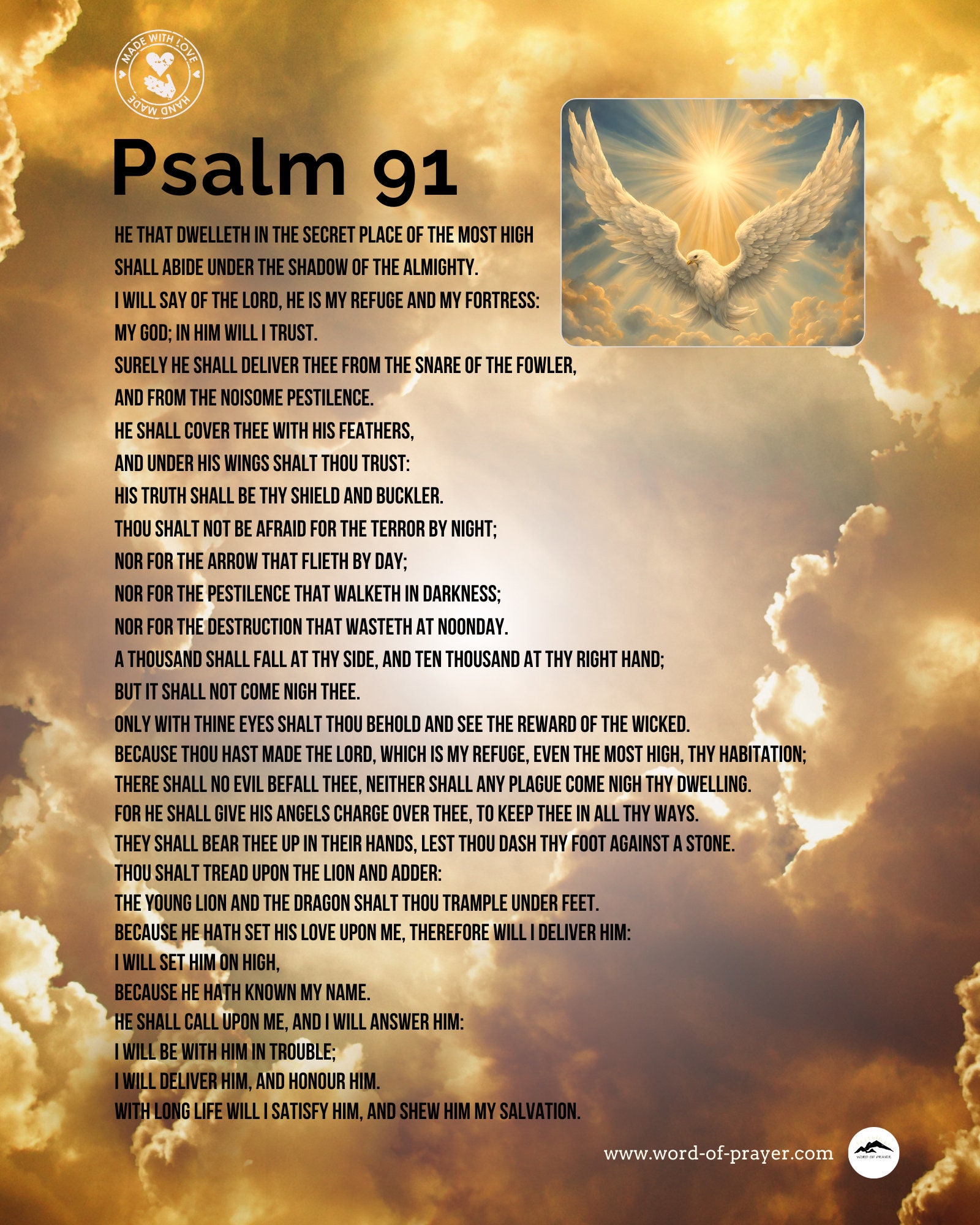 KJV Psalm 91 | King James Version Psalm 91 | Psalm 91 KJV | Prayer ... KJV Psalm 91 | King James Version Psalm 91 | Psalm 91 KJV | Prayer ...