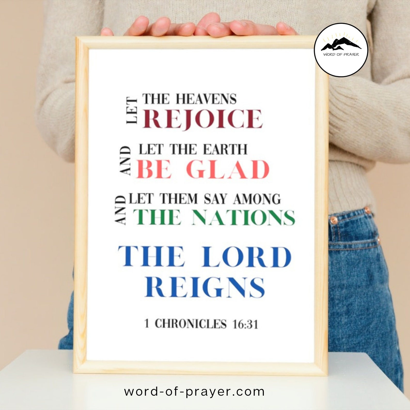 Bible Verse Digital Download 1 Chronicles 16:31 Scripture Verse - Etsy