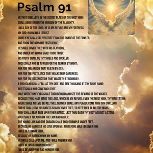 3 King James Version Psalm 91 - BUNDLE SET | Comforting Prayers ...