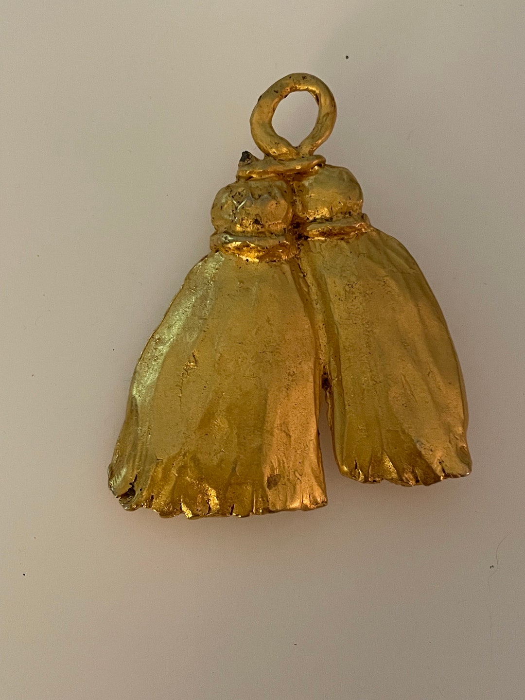 Vintage French Brooch, Delfa Paris Gold Tassels - Etsy