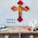 Custom Made Resin&olive Wood Wall Cross,wooden Crucifix,epoxy and Olive ...
