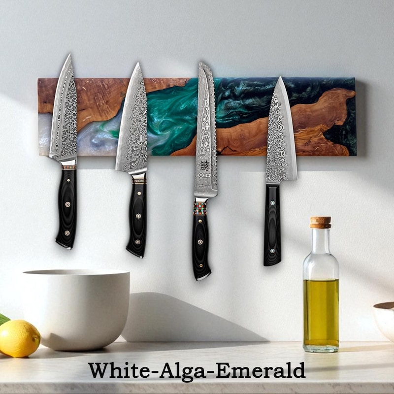 Magnetic knife holder custom - Etsy Polska