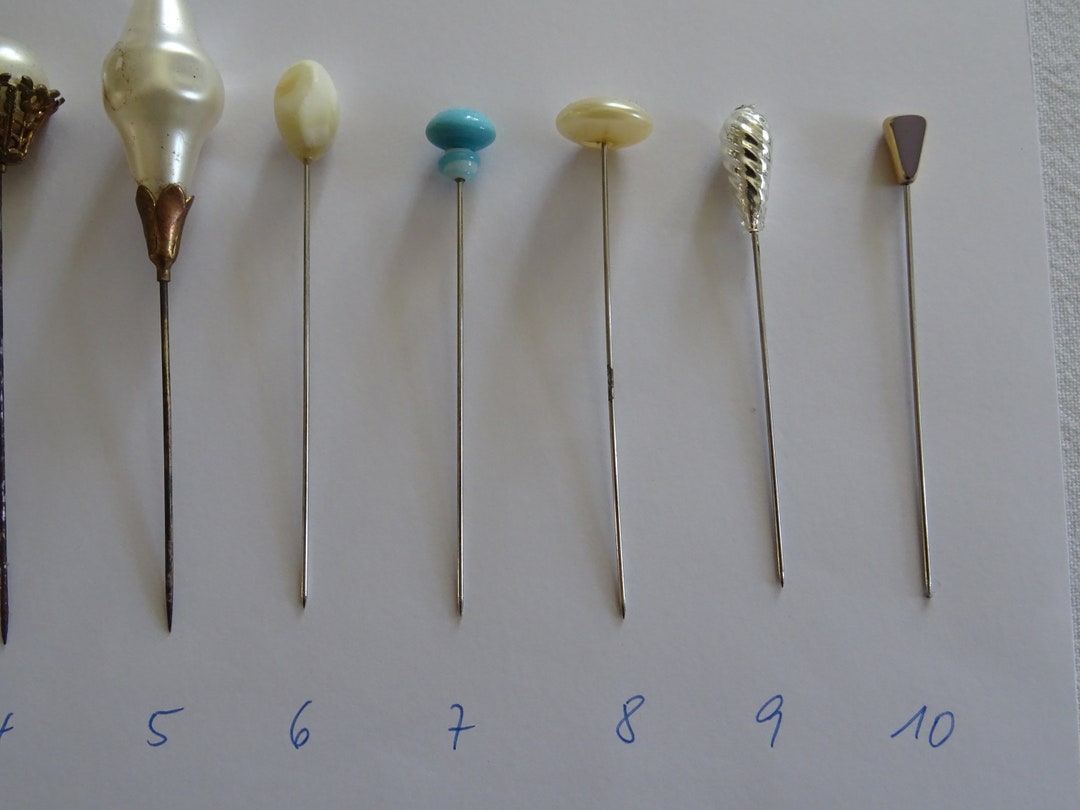 No. 10 Single Antique Hat Pin, Hat Embellishment, Hatpin, France ...