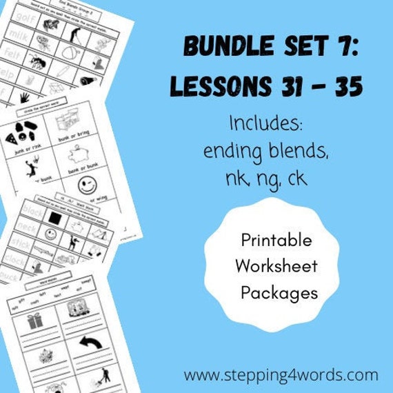 Learning Disabilities Orton-Gillingham Worksheets Phonemic Awareness ...