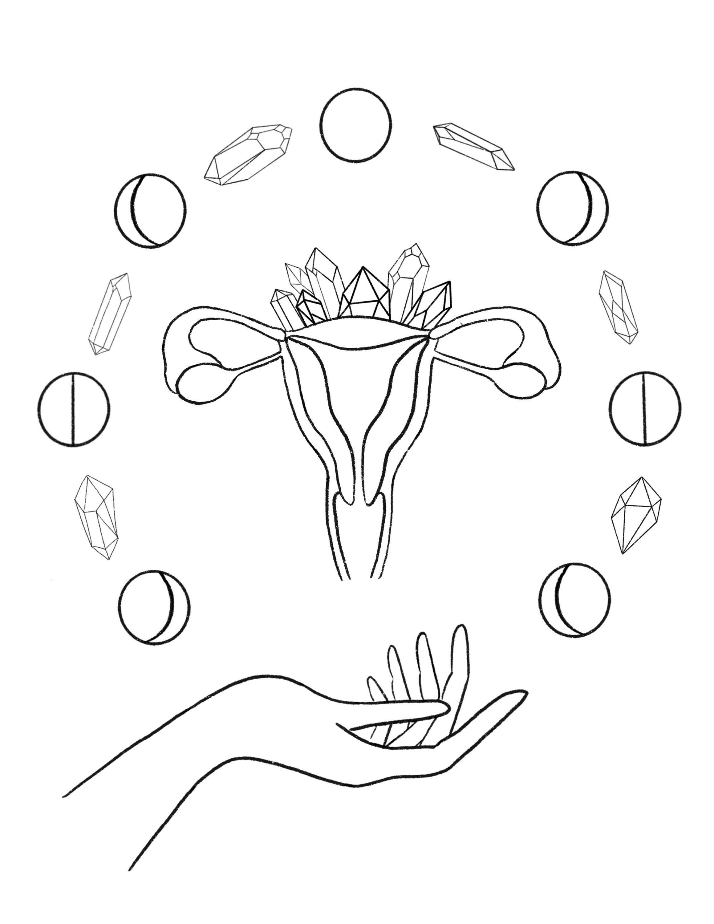 Uterus Coloring Pages Coloring Pages
