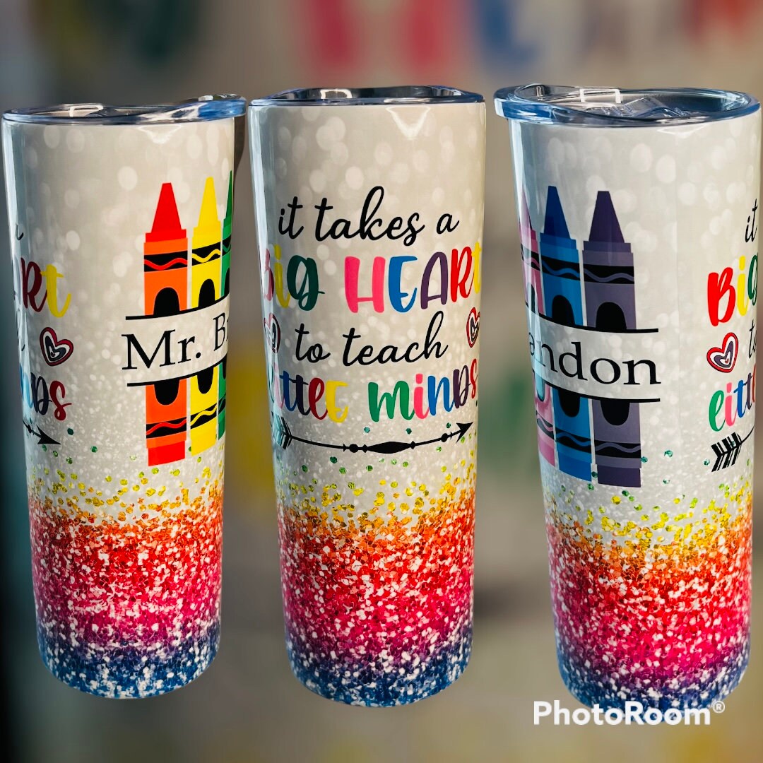 Personalized Teacher Appreciation Tumbler, 20 Oz Teacher Cup. - Etsy