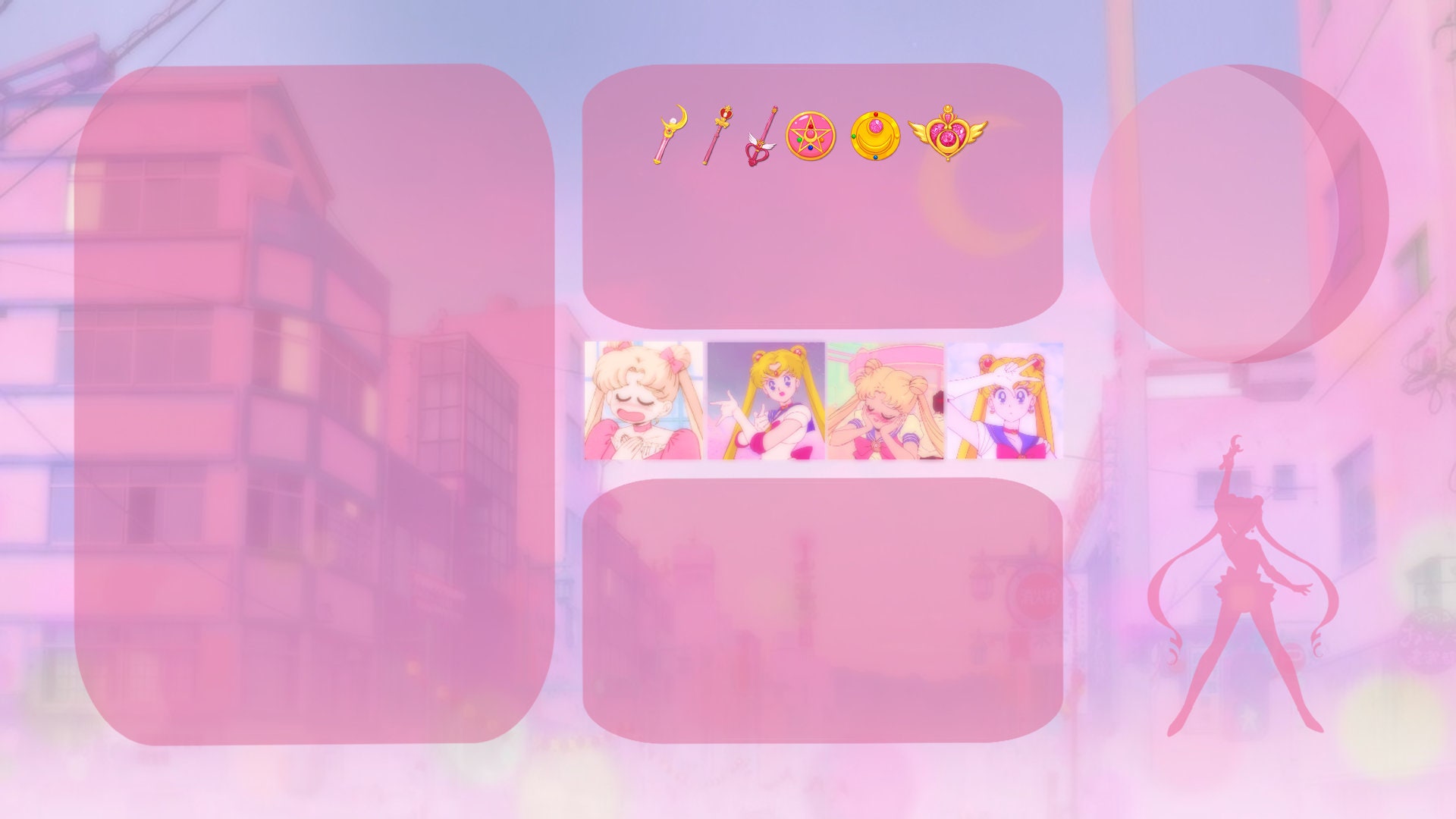 Sailor Moon Computer Wallpaper Organizer Pack With Custom Icons - Etsy