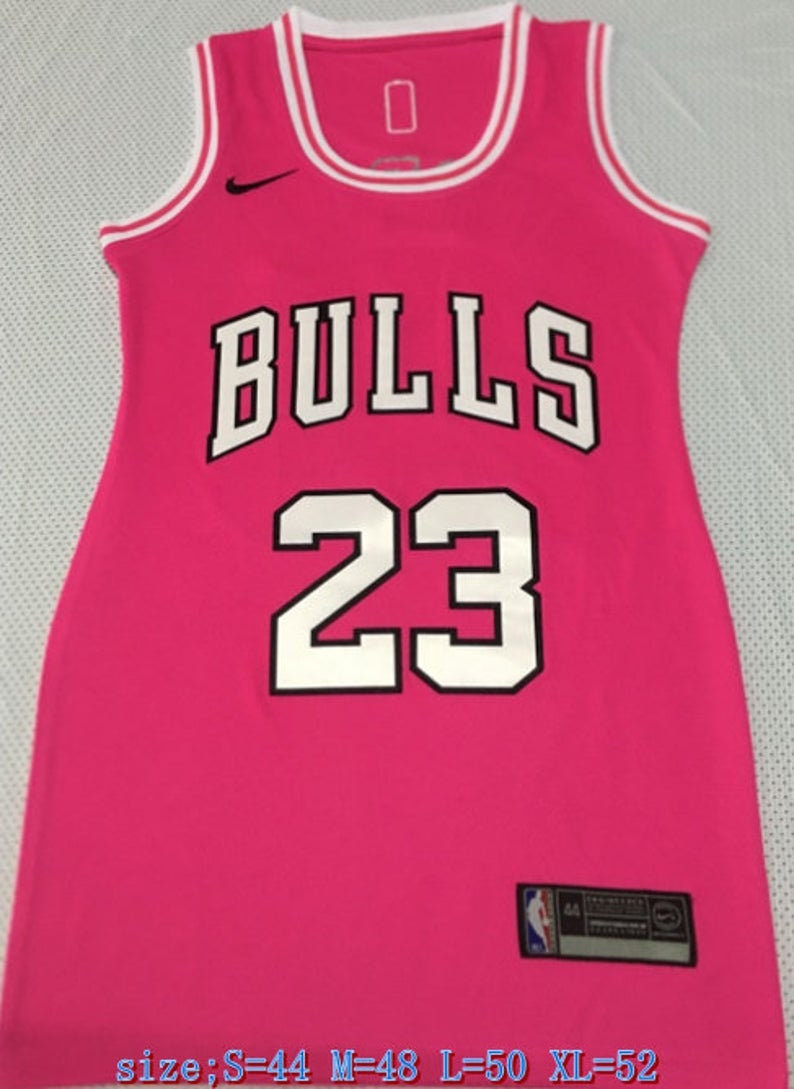 Chicago Bulls Nba Jersey Dress Pink Jersey | Etsy