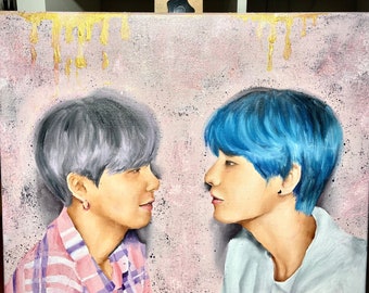 Bts Canvas Painting - Etsy