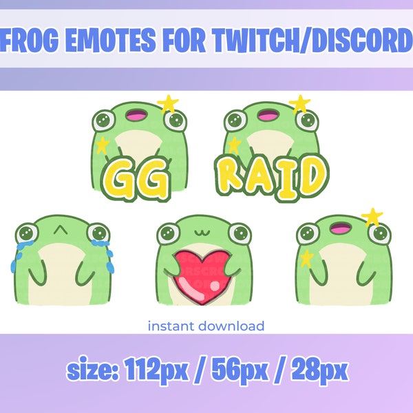 Emotes for Twitch 112x112 - Etsy