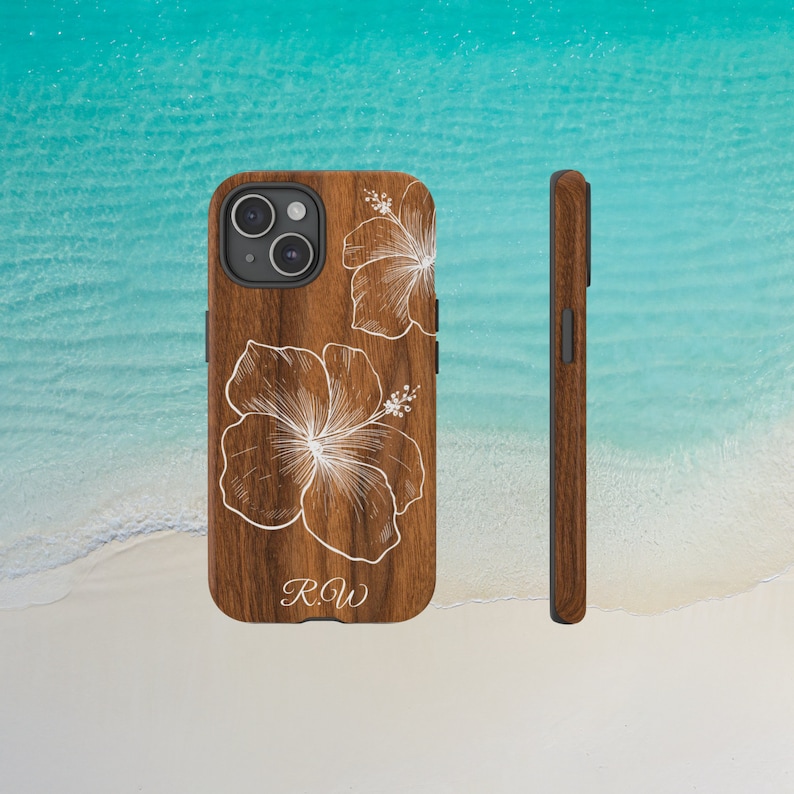 Phone Case: Hibiscus Tropical Flower - Tough Matte or Gloss Finish - Etsy