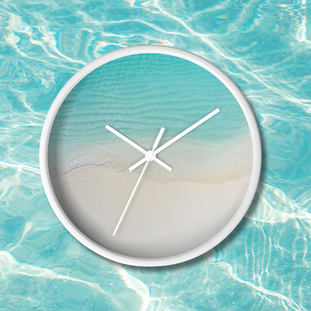 Coastal Wall Clock - Tropical Beach Style for Home Decor - Etsy