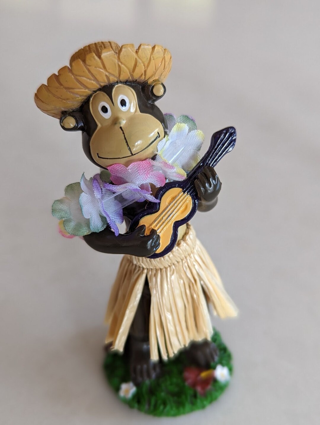 Dashboard Hula Doll: Cheeky Monkey, Aloha Vibes - Adhesive Base Mount ...