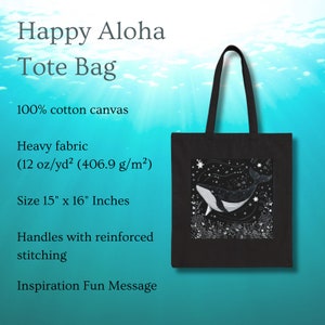 Cotton Canvas Tote Bag, Beach Tote Bag, Whale Gift, Marine Biologist ...