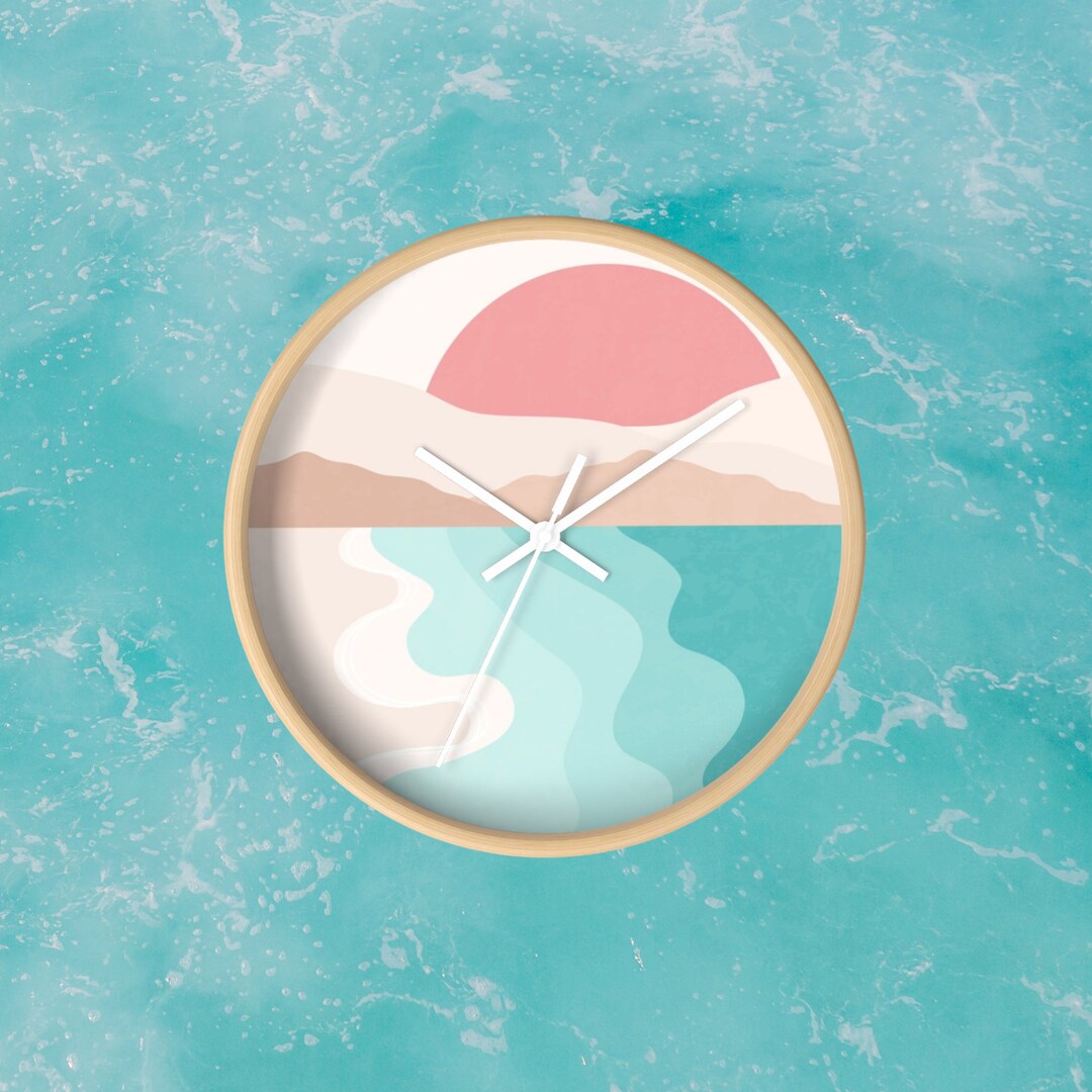 Boho Clock, Boho Wall Decor, Beach House Decor, Bohemian Clock ...