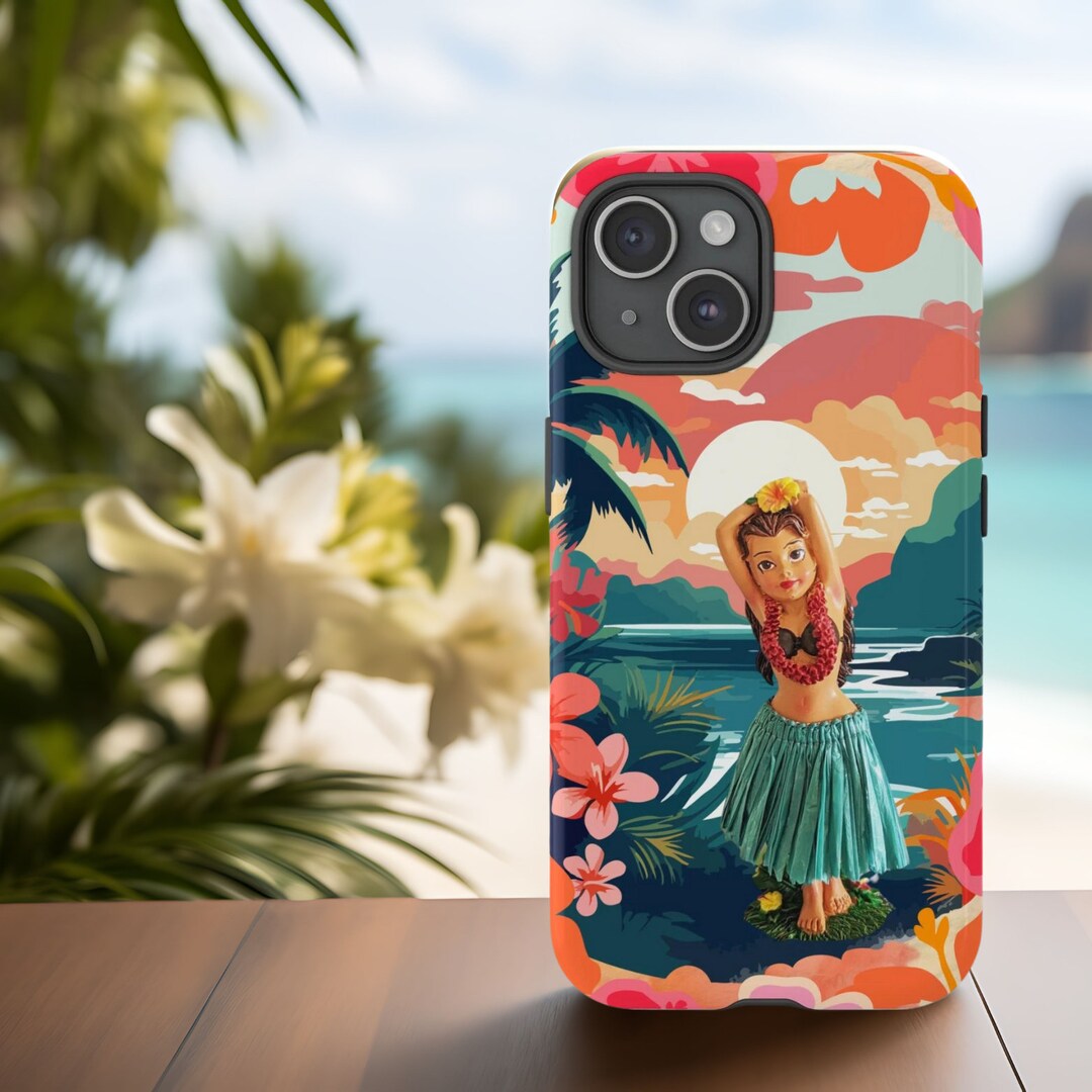 Tropical Phone Case, Tough Case for iPhone 16, 15, 14, 13, 12, 11 ...